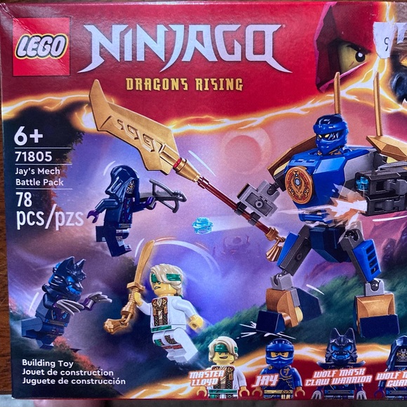 Lego | Other | Lego Ninjago Jays Mech Battle Pack Blue And Gold | Poshmark